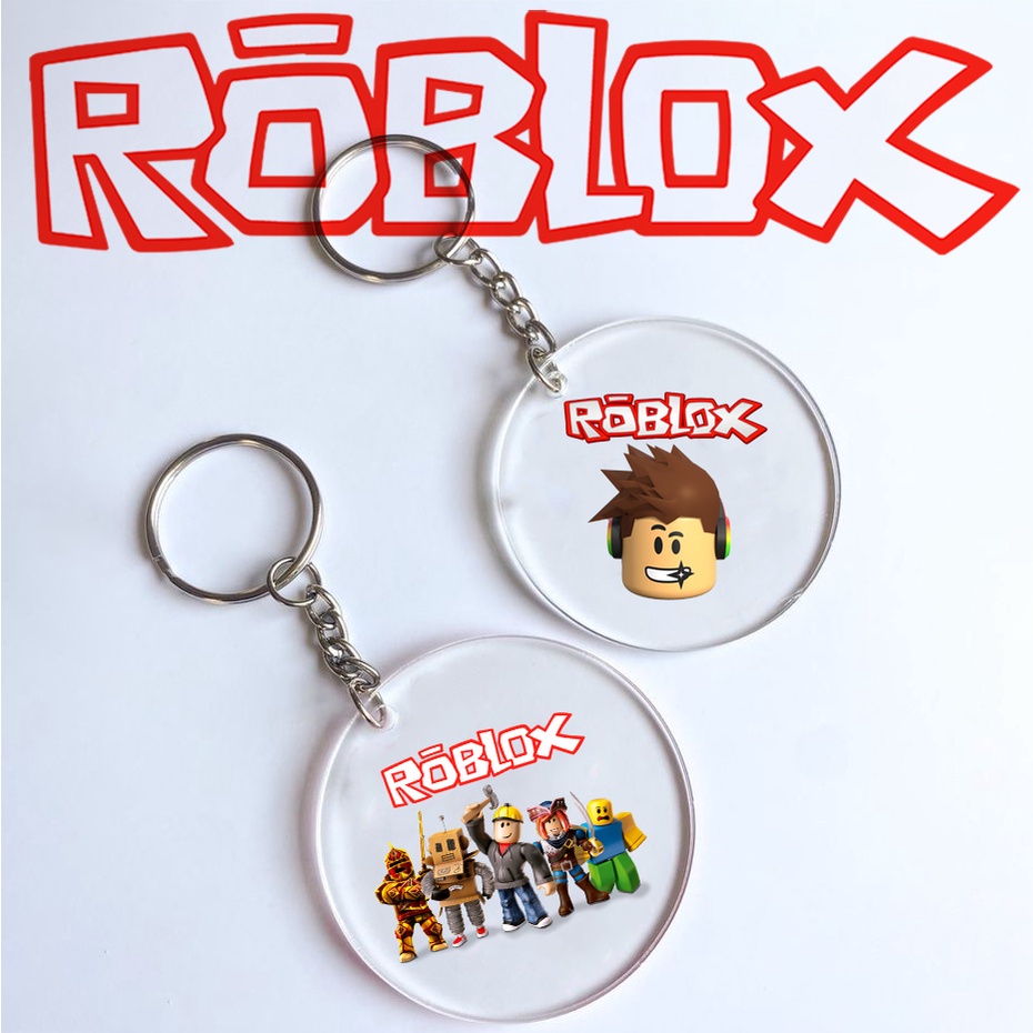 Roblox Cartoon Print Acrylic Keychain Cool Car Key Strap Bag Pendant ...