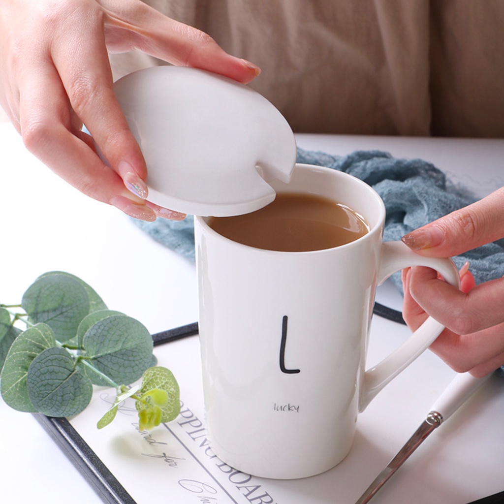Ceramic Cup Cover Mug Cover with a Unique Lid Design - Perfect for ...
