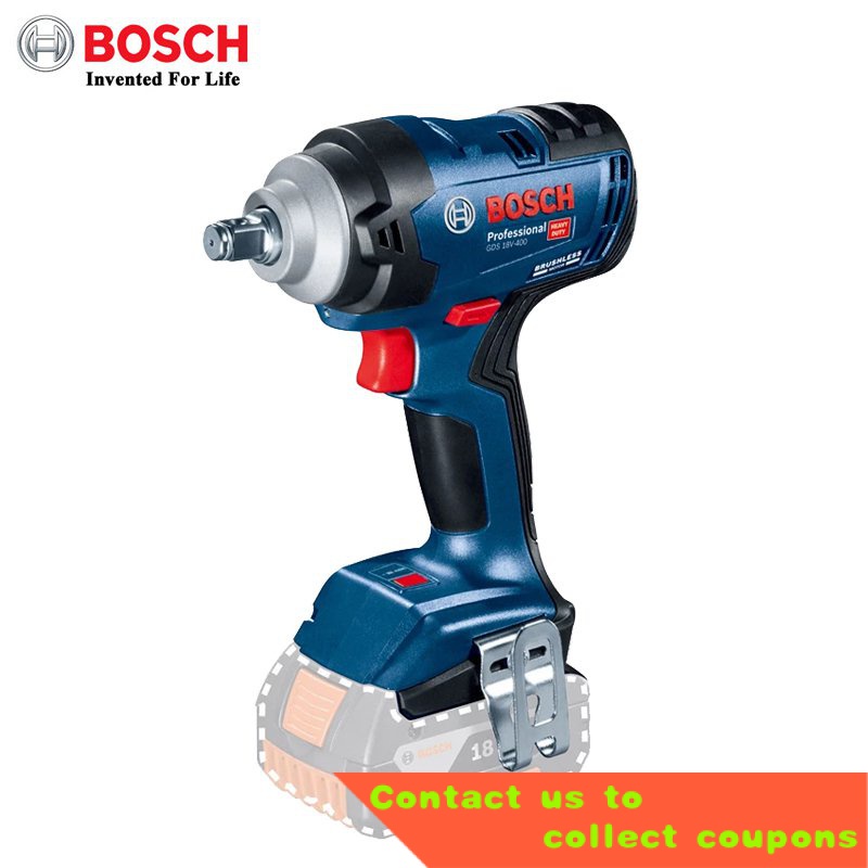 🧸bosch Cordless Impact Wrench Gds 18v 400 Brushless 400nm Impact Driver