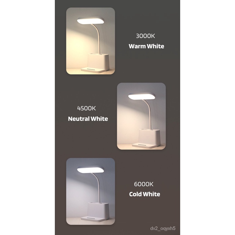 LED Desk Lamp Small Baery Operated Table Lamp Home Office Cute Desk ...
