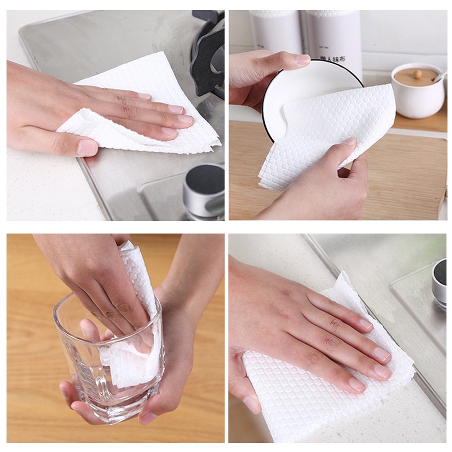 [SG Stock] Disposable Kitchen Towel Paper Roll/Packet 50 pcs /80 pcs ...
