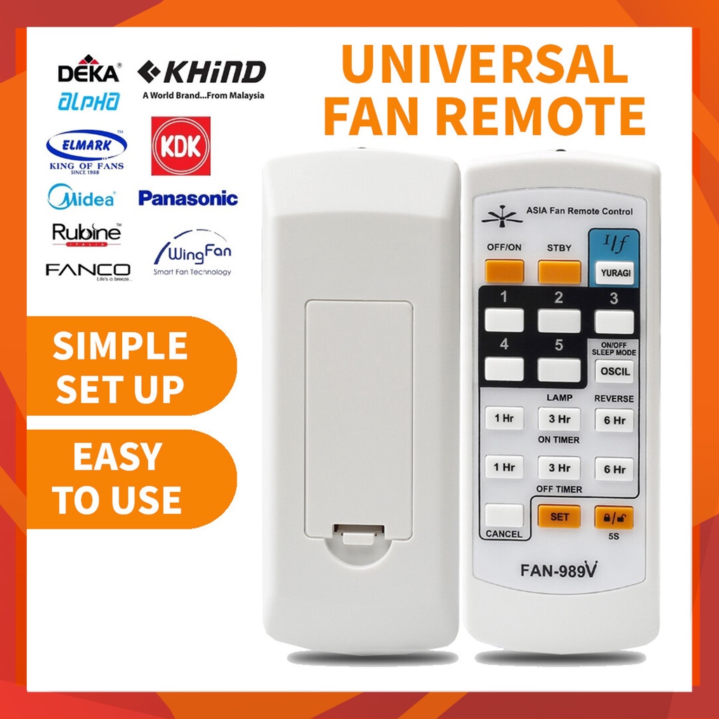 [Ready stock] Universal fan remote control wings ceiling Wall fan ...