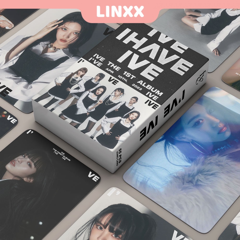 LINXX 55 Pcs IVE I'VE Album Lomo Card Kpop Photocards Postcards Series ...