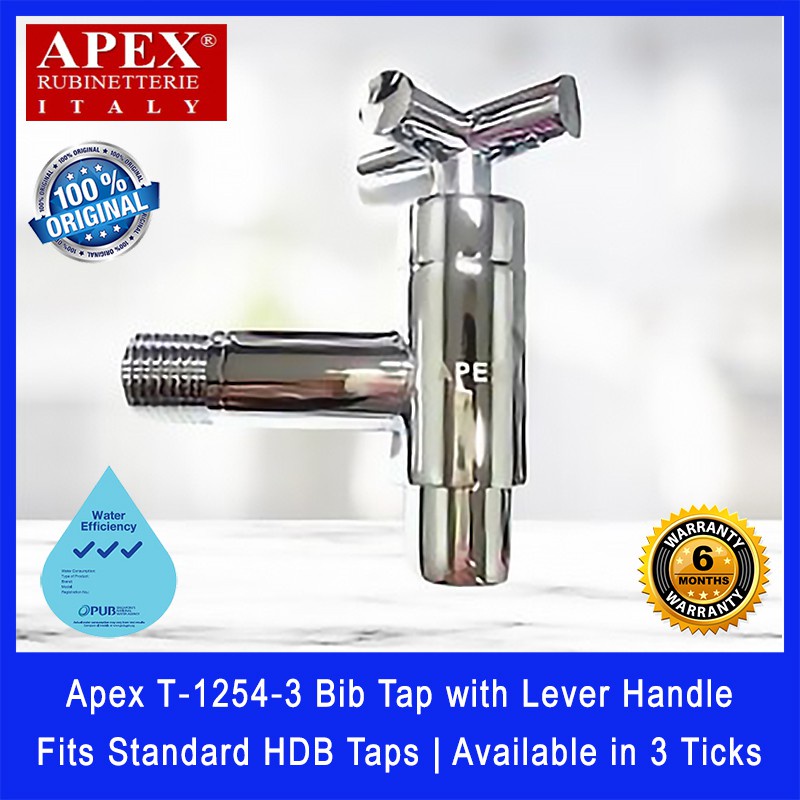 Apex T‐1254‐3 Bib Tap with Cross Handle. Fits most HDB taps of 1/2 inch ...