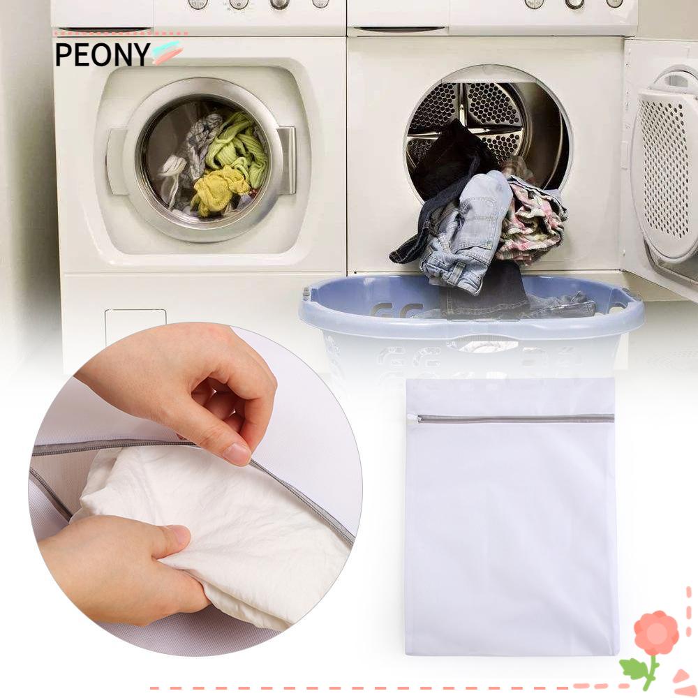 PEONY Mesh Zip Washing Machine Net Wash Laundry Bag | Shopee Singapore