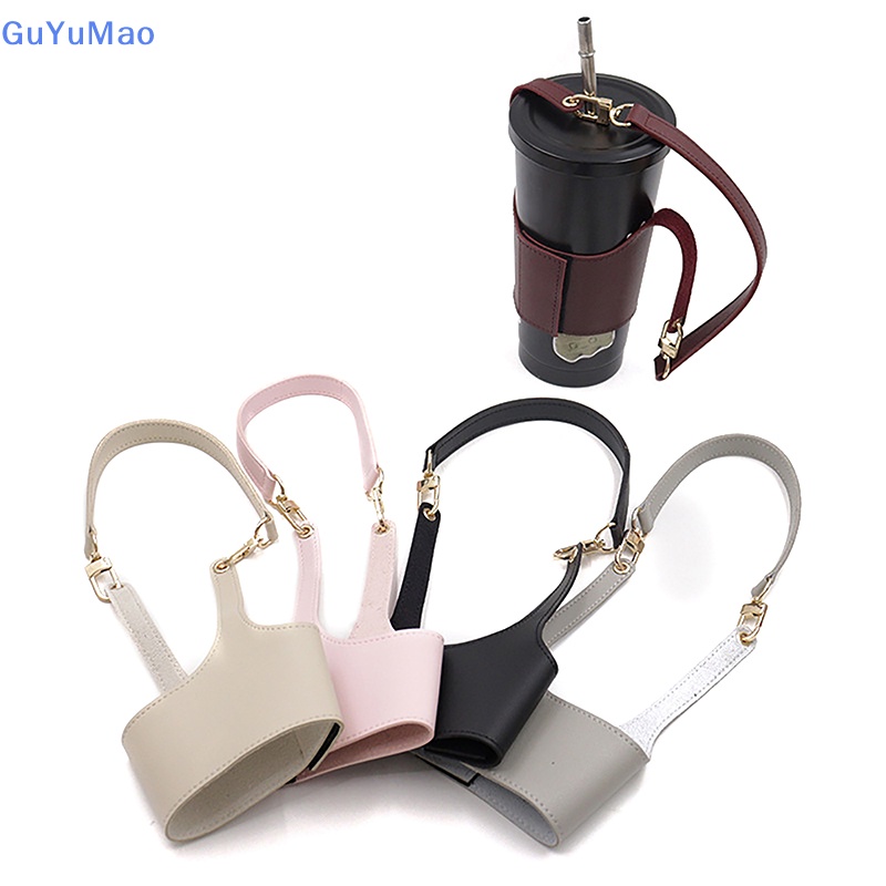 [cxGUYU] Leather Cup Cover Pouch Portable Water Bottle Sleeve Bag ...