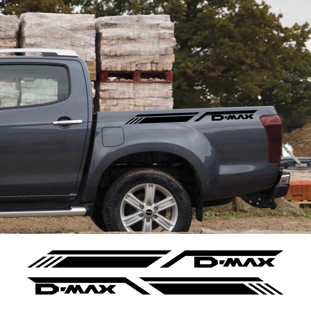 2Pcs Pickup Rear Trunk Side Decals For Isuzu Dmax D-Max D MAX Car ...