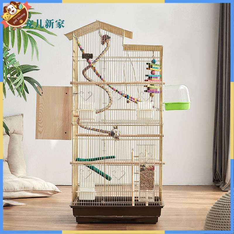 Golden Roof parrot cage large breeding cage Metal Tiger skin Xuan Feng ...