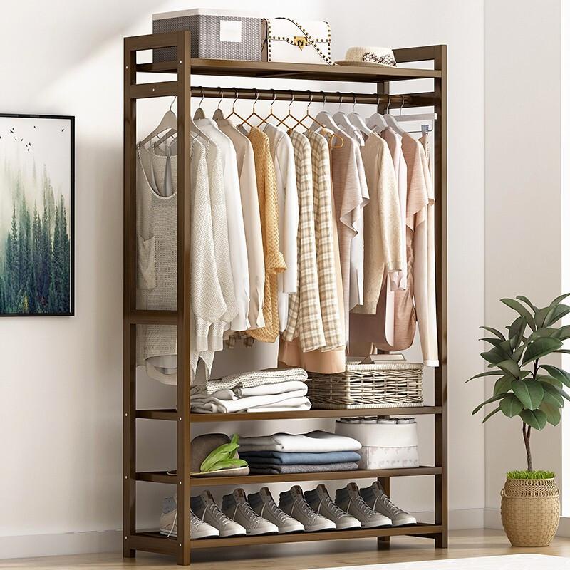 Jetta Modern Simple Storage Storage Rack Wooden Bamboo Cloth Wardrobe ...