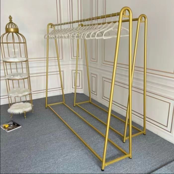 Clothes Shop Display Rack Floor Type Clothes Rack Vertical Men's And ...