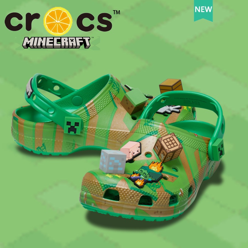 Crocs KIDS MINECRAFT ELEVATED CLOG kids beach shoes are lightweight and ...