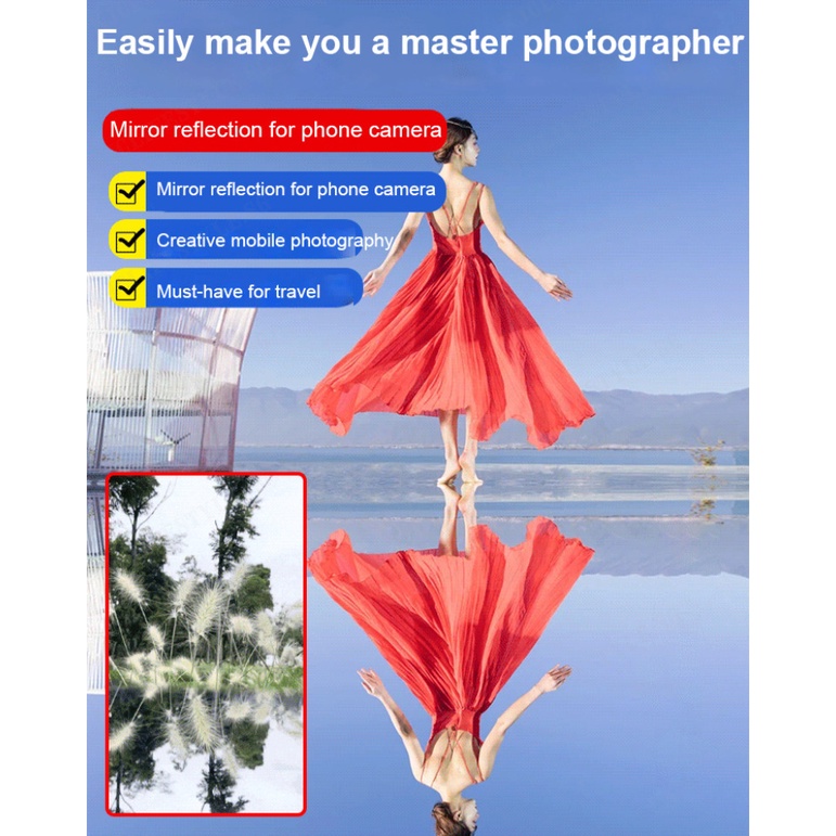 [Make you a master photographer] Mirror reflection for phone camera ...