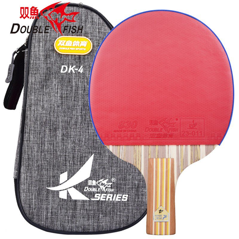 YQ44 Pisces Table Tennis Rackets Shakehand Grip Long Handle Single Shot ...