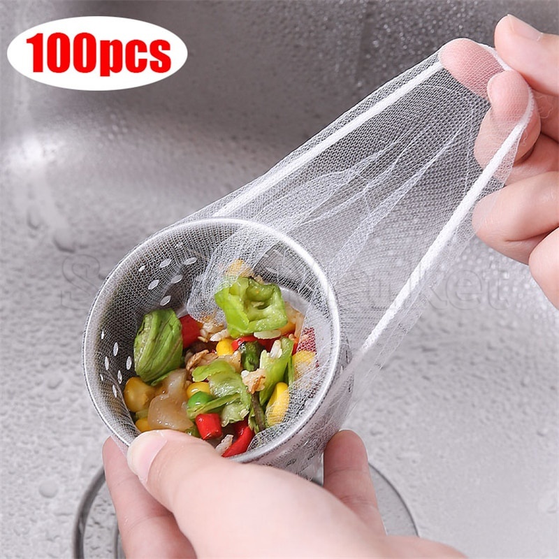 Disposable Sink Garbage Bag for Kitchen or Bathroom Sink 100PCS Sink ...
