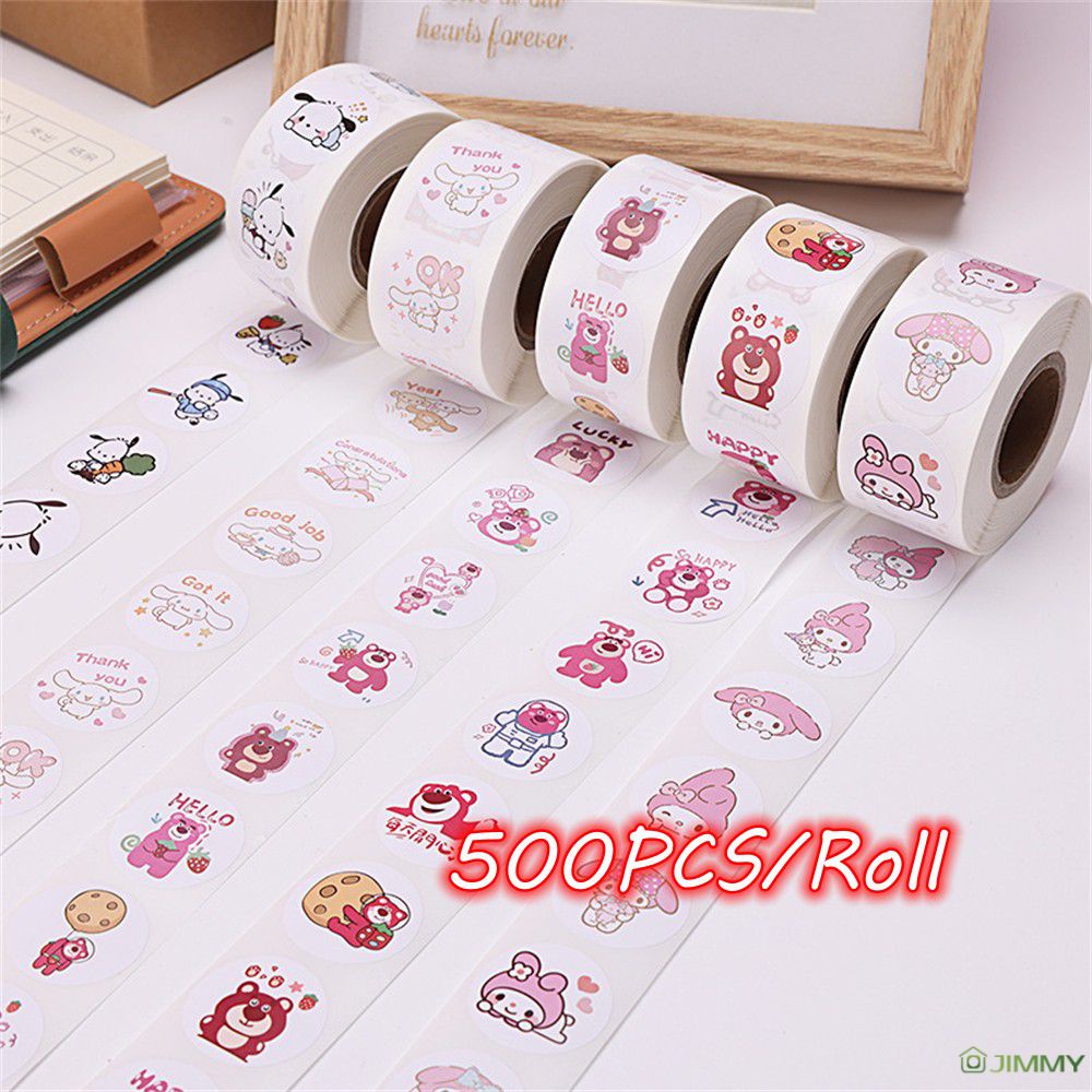 500PCS/Roll New Collection Stickers Sanrio Melody Pochacco Children ...