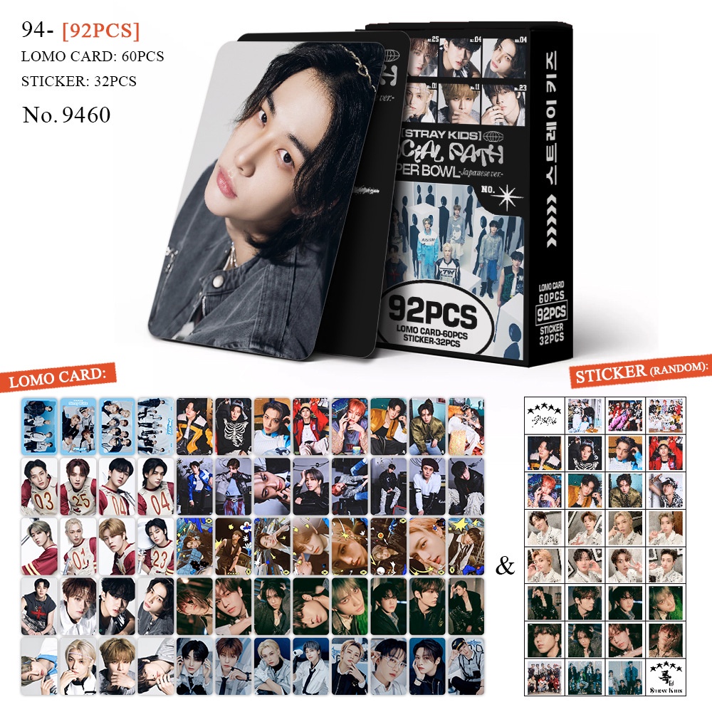 92pcs/box STRAY KIDS New Album Social Path Stickers 5-STAR Photocards ...