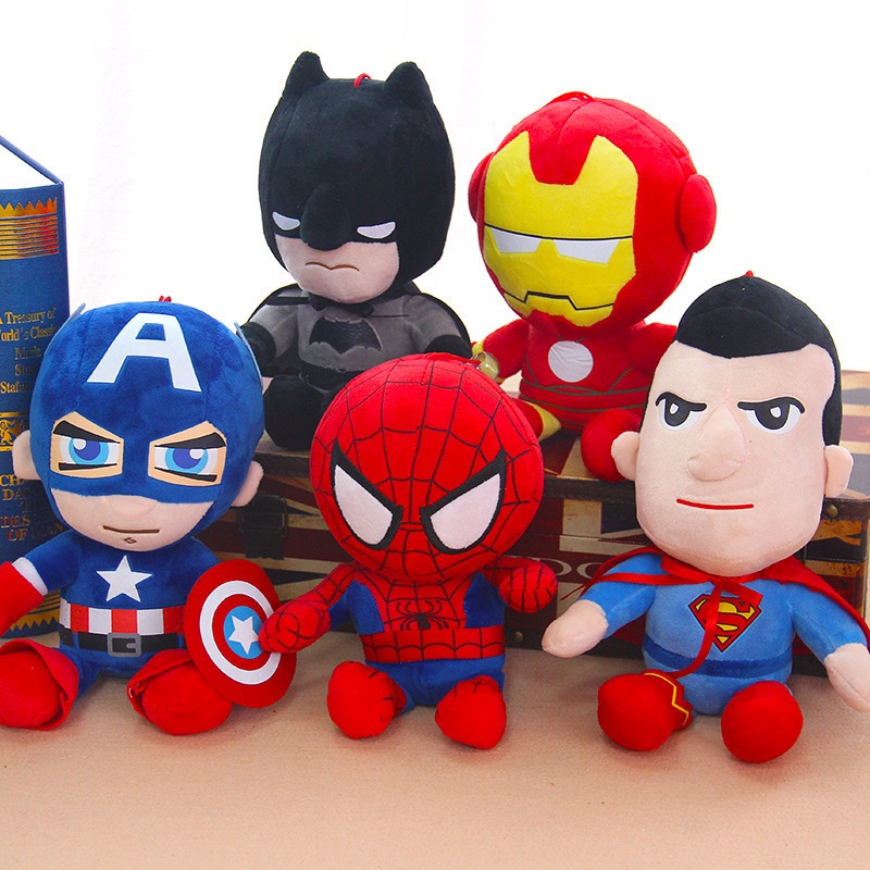 Avengers plush toy action figure Spider Man toy Captain America ragdoll ...