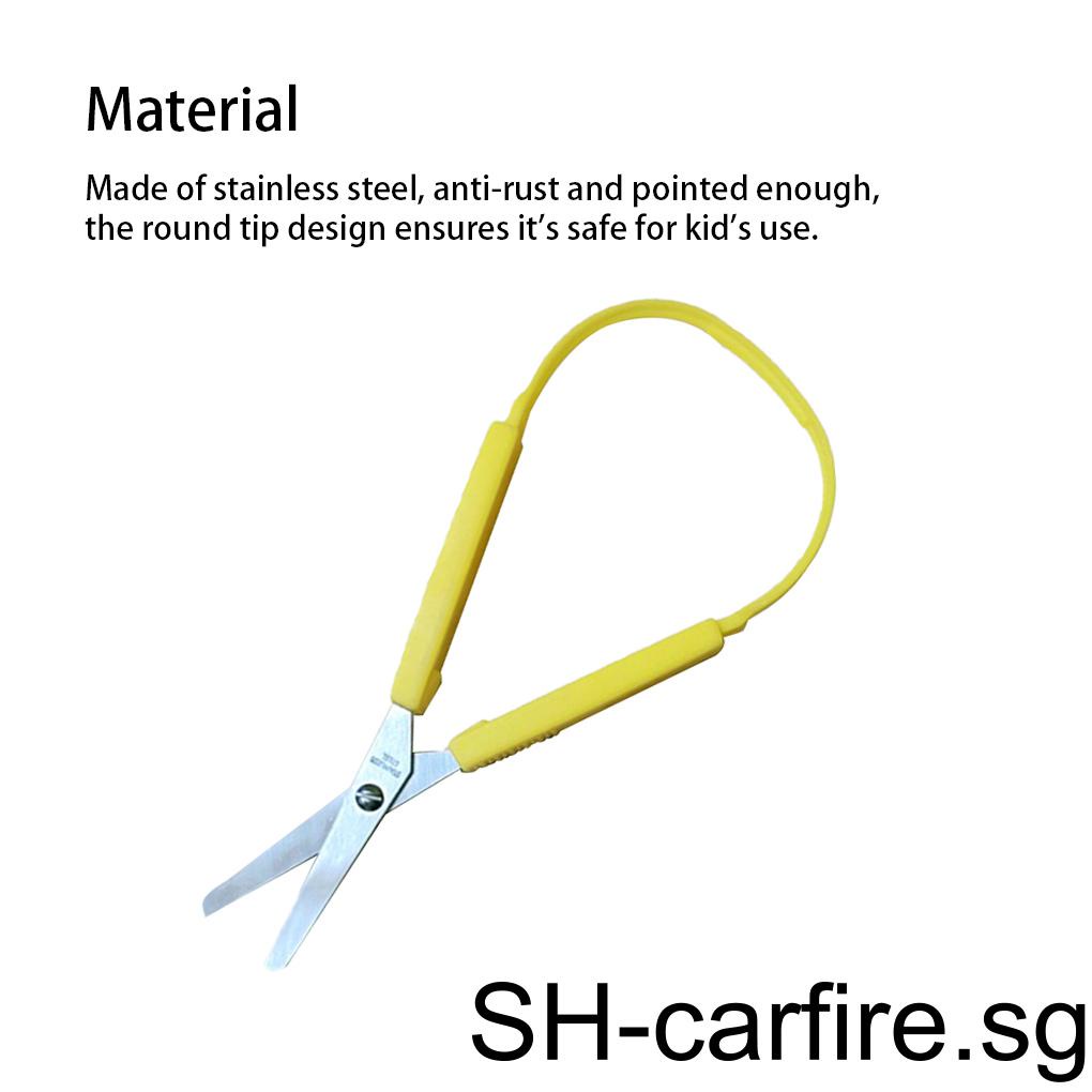 Loop Scissor Plastic Easy Open Grip Scissors Comfortable Practical ...