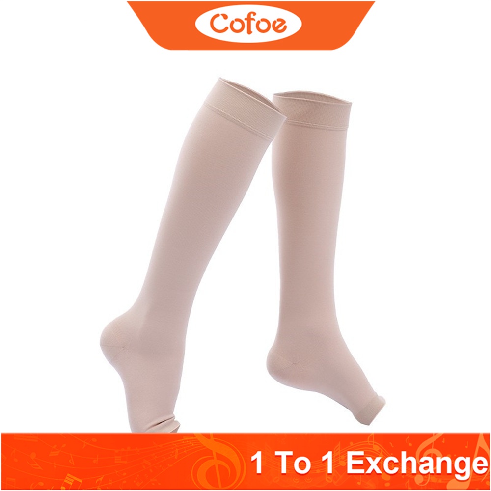 ⊕ Cofoe Medical Varicose Veins Socks Elastic Anti-thrombosis Pressure Compression Stocking ...