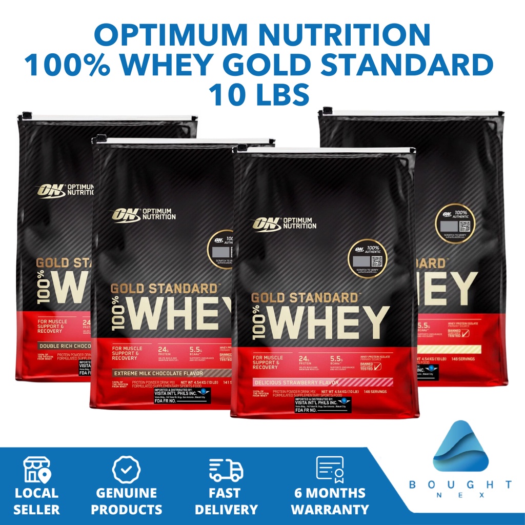 Optimum Nutrition 100% Whey Gold Standard 10LBs - Muscle Building ...