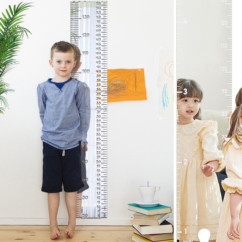 Growth Chart Mirror for Kids Adult Height Ruler Stickers Height Measurement for Wall ...