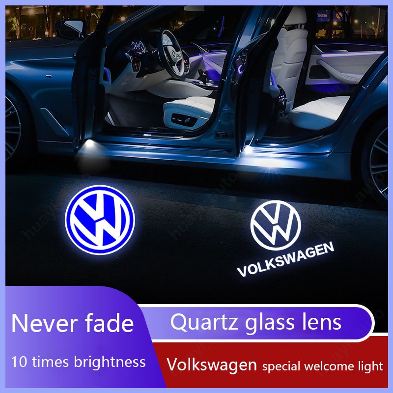 2pcs Volkswagen LED Car Door Welcome Light Phantom Logo Laser Projector ...