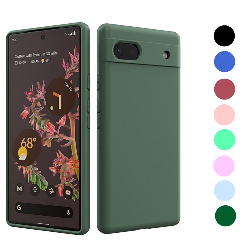 For Google Pixel 9 Pro XL 8 7 Pro Case Liquid Silicone Soft Matte ...