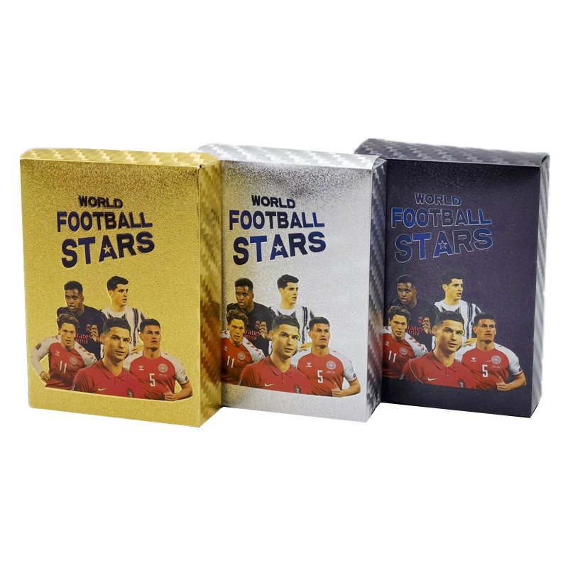 54PCS Football Stars Gold Card Silver Black Premier League LLORIS ...
