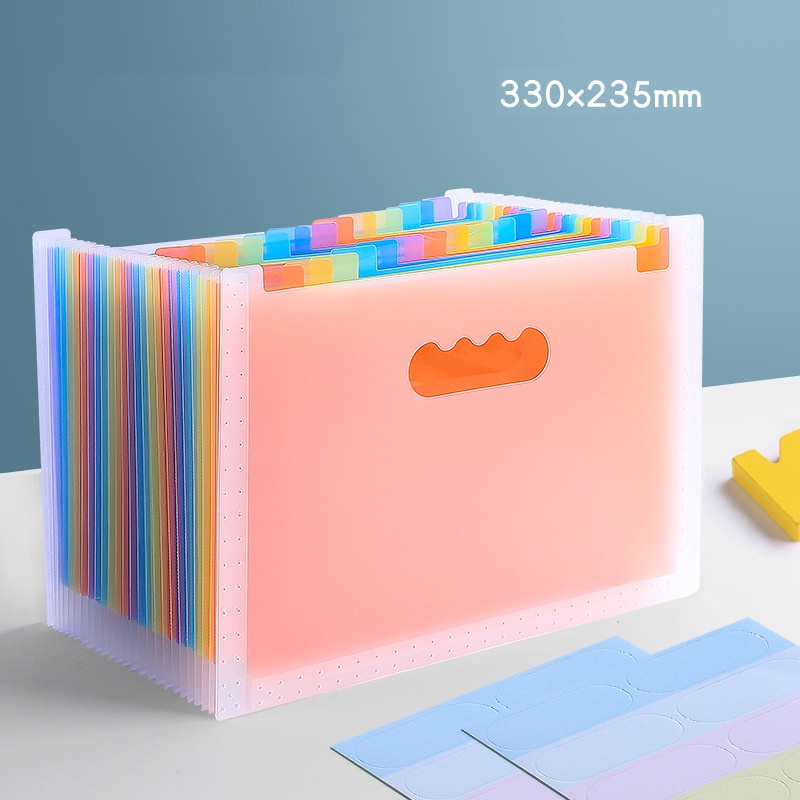 25 Pockets Expanding File Folder, Upright & Open Top, Larger Capacity ...