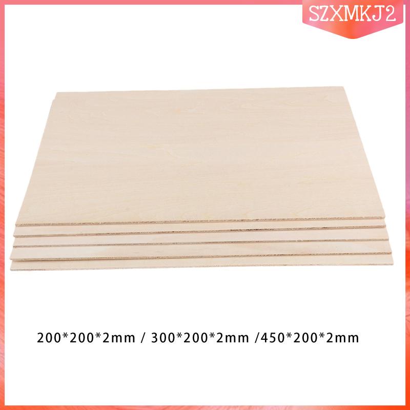 [szxmkj2] 10 Pieces Basswood Boards, Unfinished Wooden Board, Wood ...