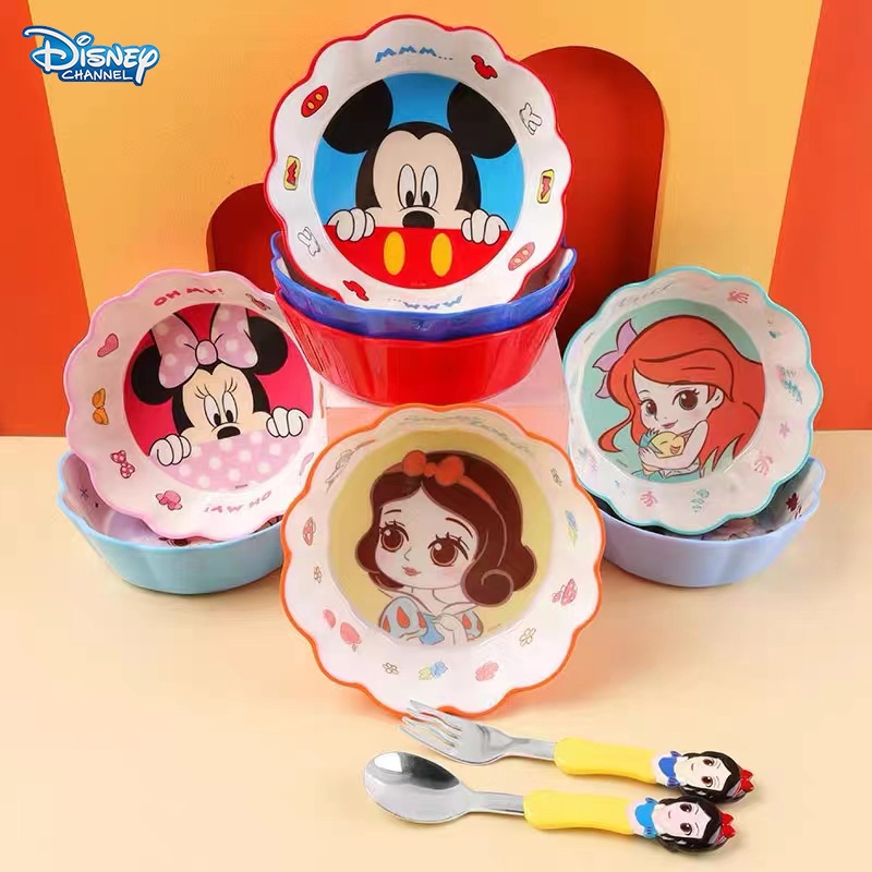 Disney Mickey Mouse Minnie Mouse Bowls Tableware Set, Cute Cartoon ...