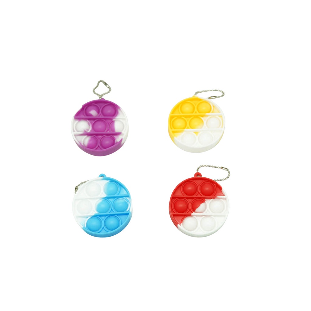[SG Stock] Pop It Fidget Toy Keychain Push Bubble Stress and Anxiety ...