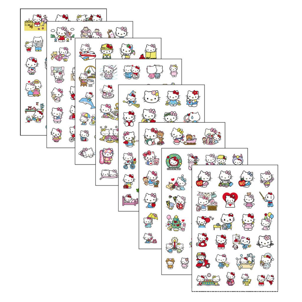 Hello Kitty sticker cartoon expression hand account sticker mobile ...
