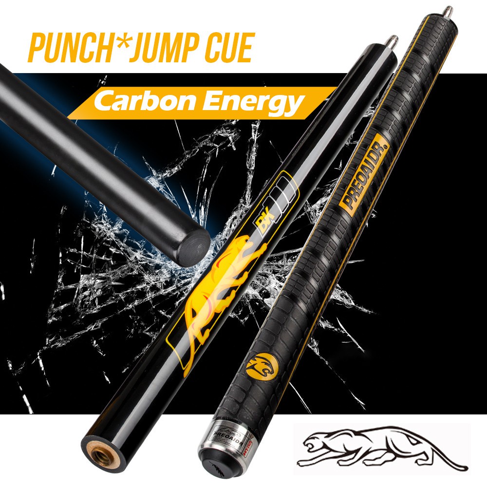 Carbon fiber punch & jump cue stick preoaidr 3142 billiard break punch ...