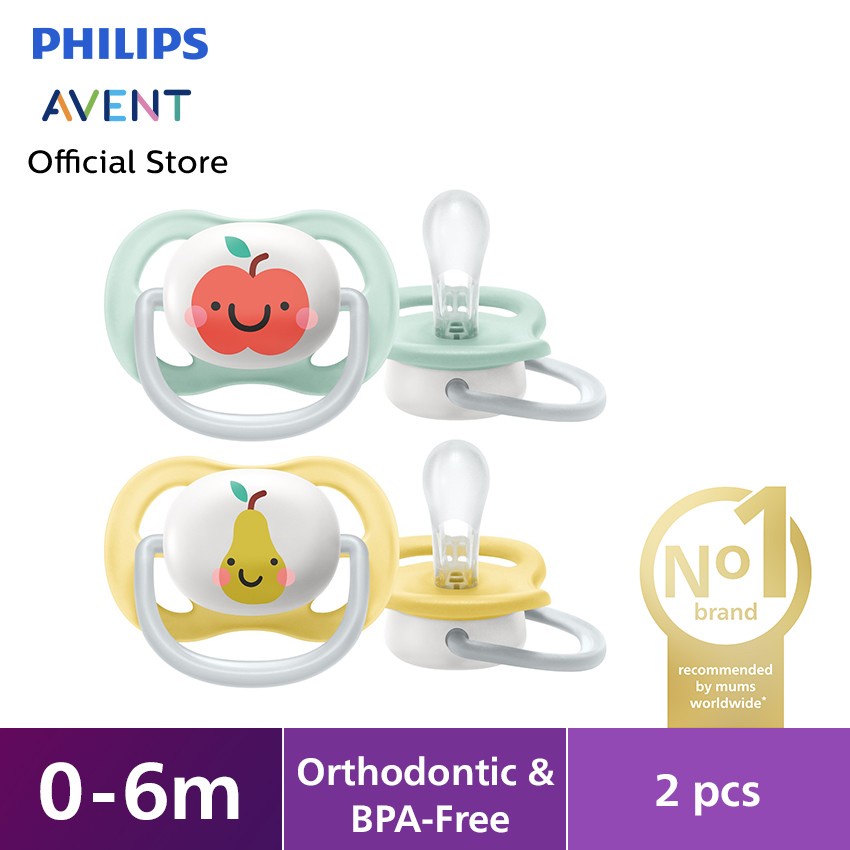 Philips Avent Soother Ultra Air 0-6m 6-18m Baby Mask | Shopee Singapore