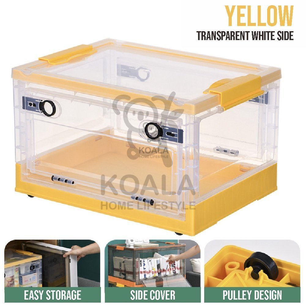 🇸🇬Koala Home🔥Foldable Clothing storage box Plastic stackable Organizer ...