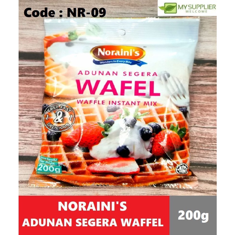 NR-09 Noraini's Waffle Instant Mix Flour / Tepung Segera Adunan Wafel ...