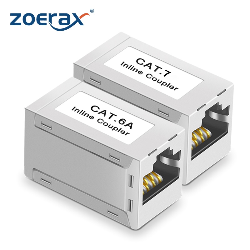 ZoeRax Shielded RJ45 Coupler, Inline Ethernet Coupler, Female to Female ...