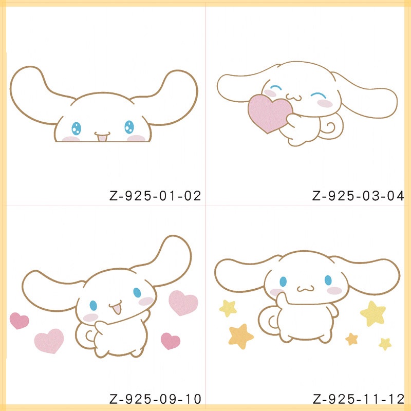 Cartoon Cinnamoroll Car Sticker Waterproof Car Sticker Cute Dog Car ...