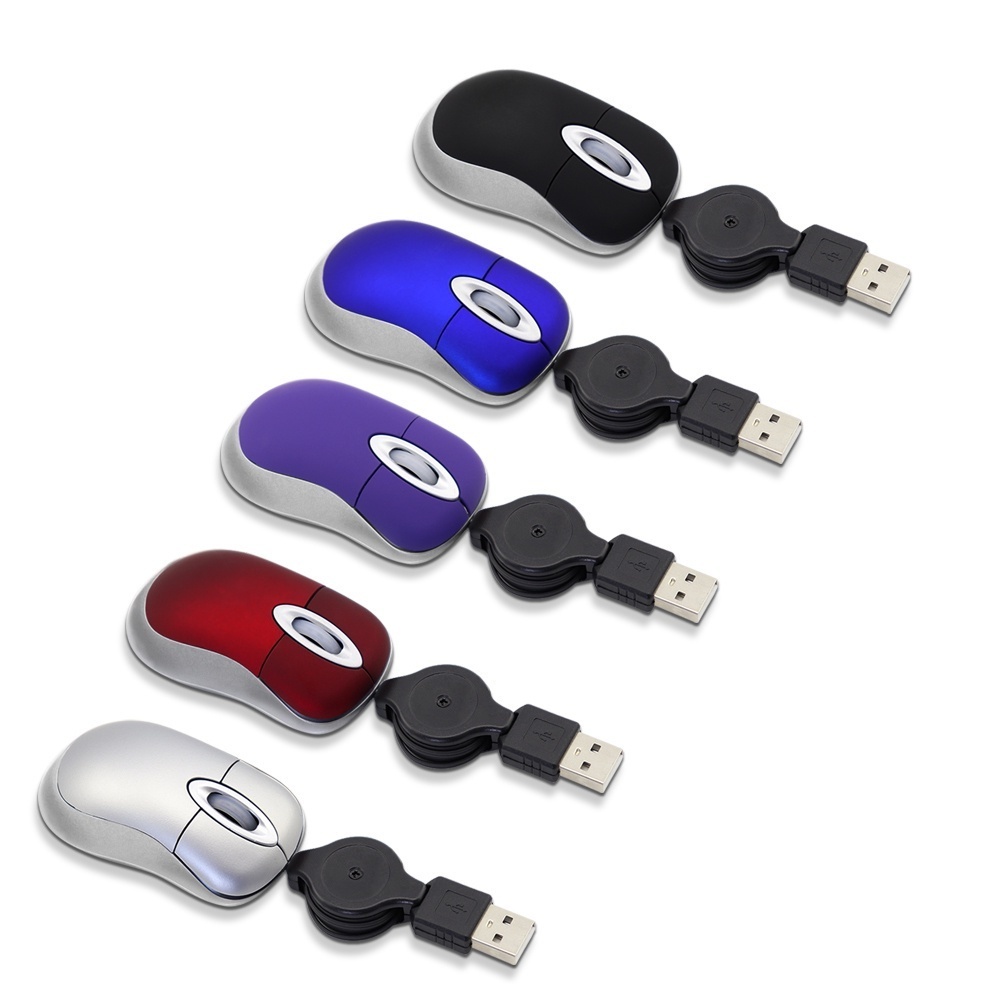 Wired Mouse Retractable Portable Hand MICE | Shopee Singapore