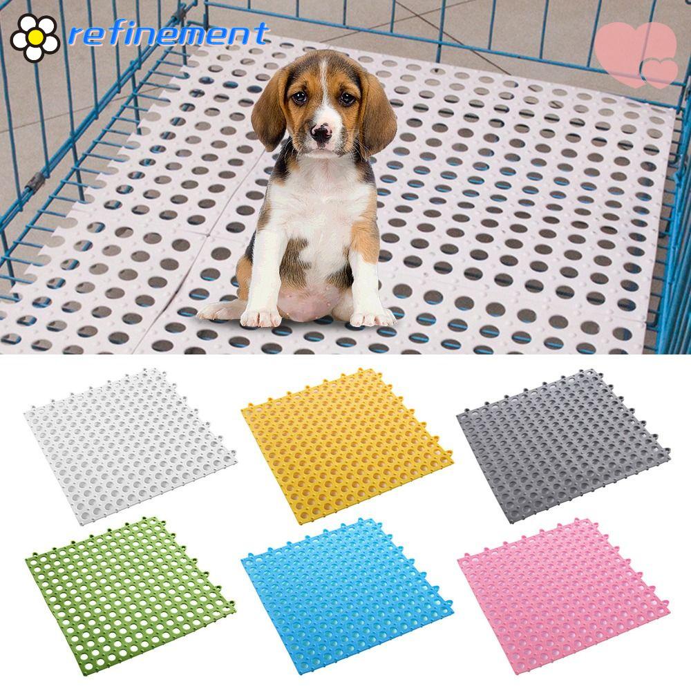 REFINEMENT Pet Cage Floor Mat Multifunctional Soft Plastic Mat Splice ...