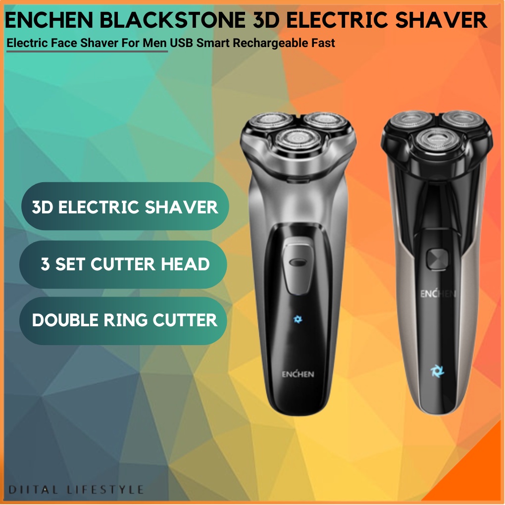 Enchen BlackStone 3 Electric Shavers Razor IPX7 Waterproof Wet Dry Dual ...