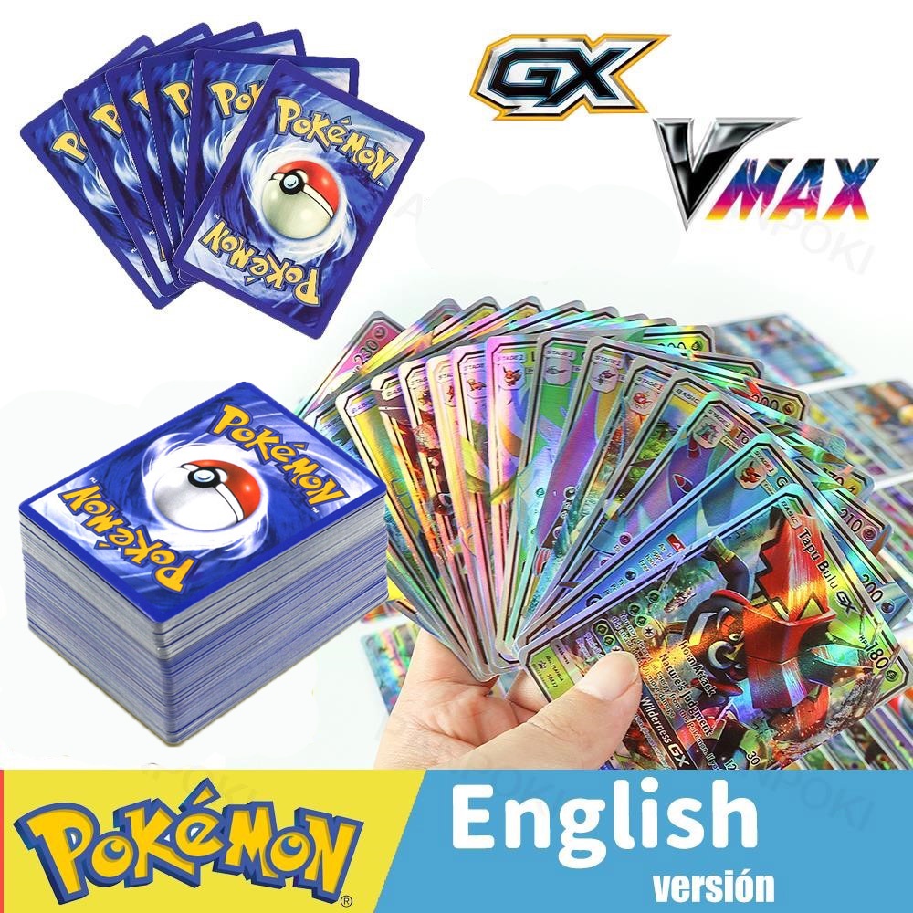 100PCS(vmax)English Language Version Pokemon Cards Vmax Pokemon Cartas ...