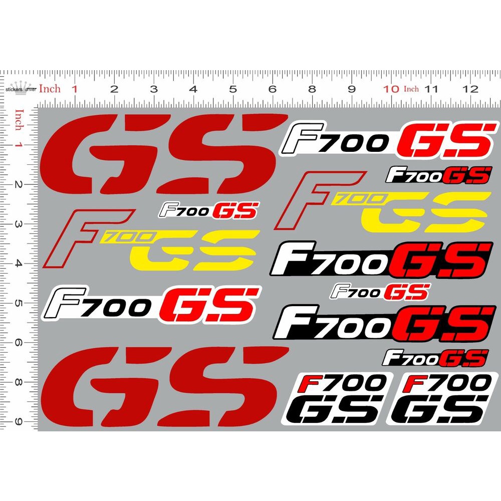 BMW F700GS Logo stickers Decals BMW MOTORRAD Stickers SUPERMOTO ...