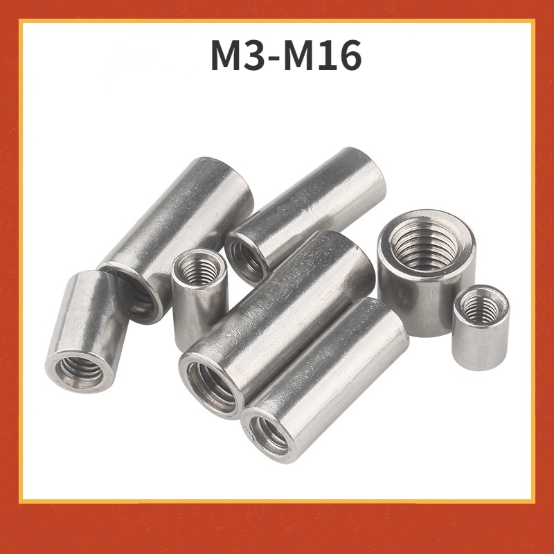 【COD】DIN934 304 stainless steel extended round nut round joint nut ...