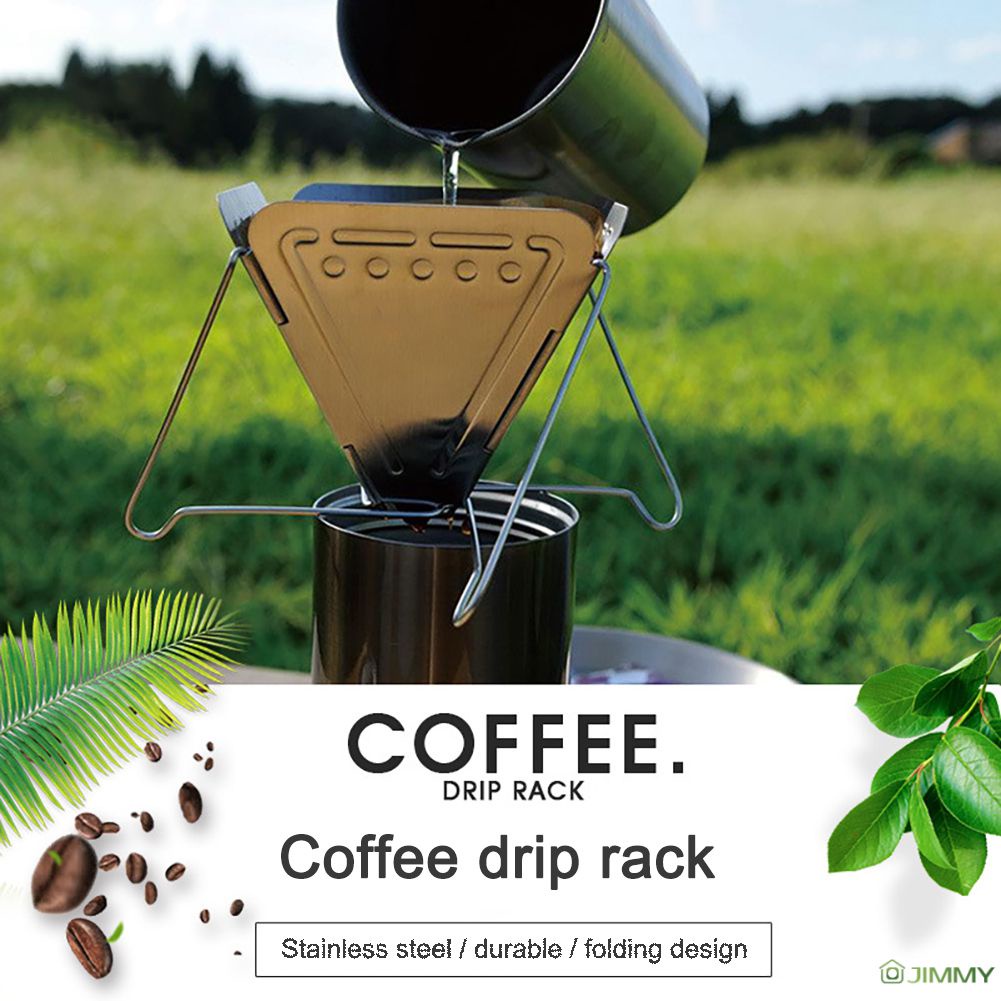 Outdoor Camping Coffee Drip Rack Hand Punch Coffee Filter Cone Stand ...