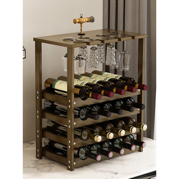 [SG Stocks]Wine Racks Countertop, Wine Rack 20 Bottle, Wine Storage ...