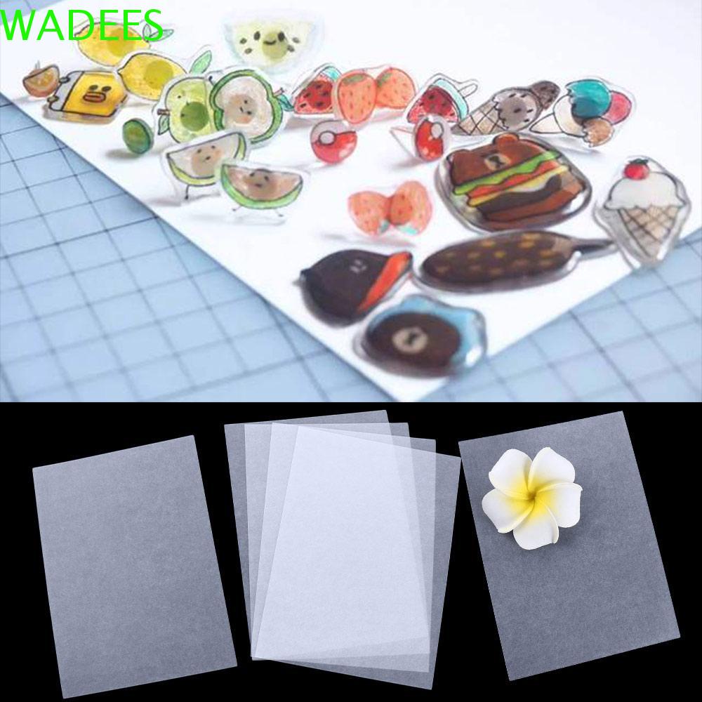 WADEES 5pcs Shrinkable Paper Educational Games Keychain Making Craft ...