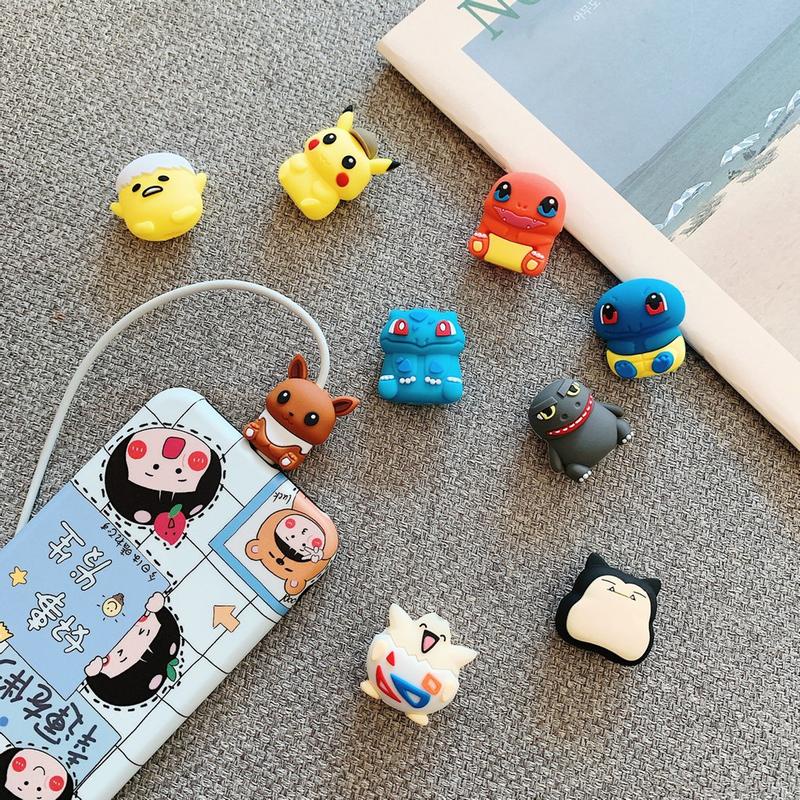 USB charging cable protector cute cute cartoon pokemon Pikachu EEvee ...