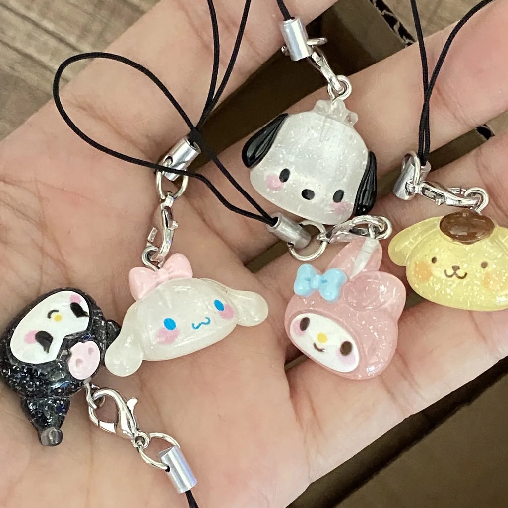 Sanrio Kuromi Mymelody Cinnamoroll Kulomi Creative Mobile Phone Pendant Korean Version Couple ...